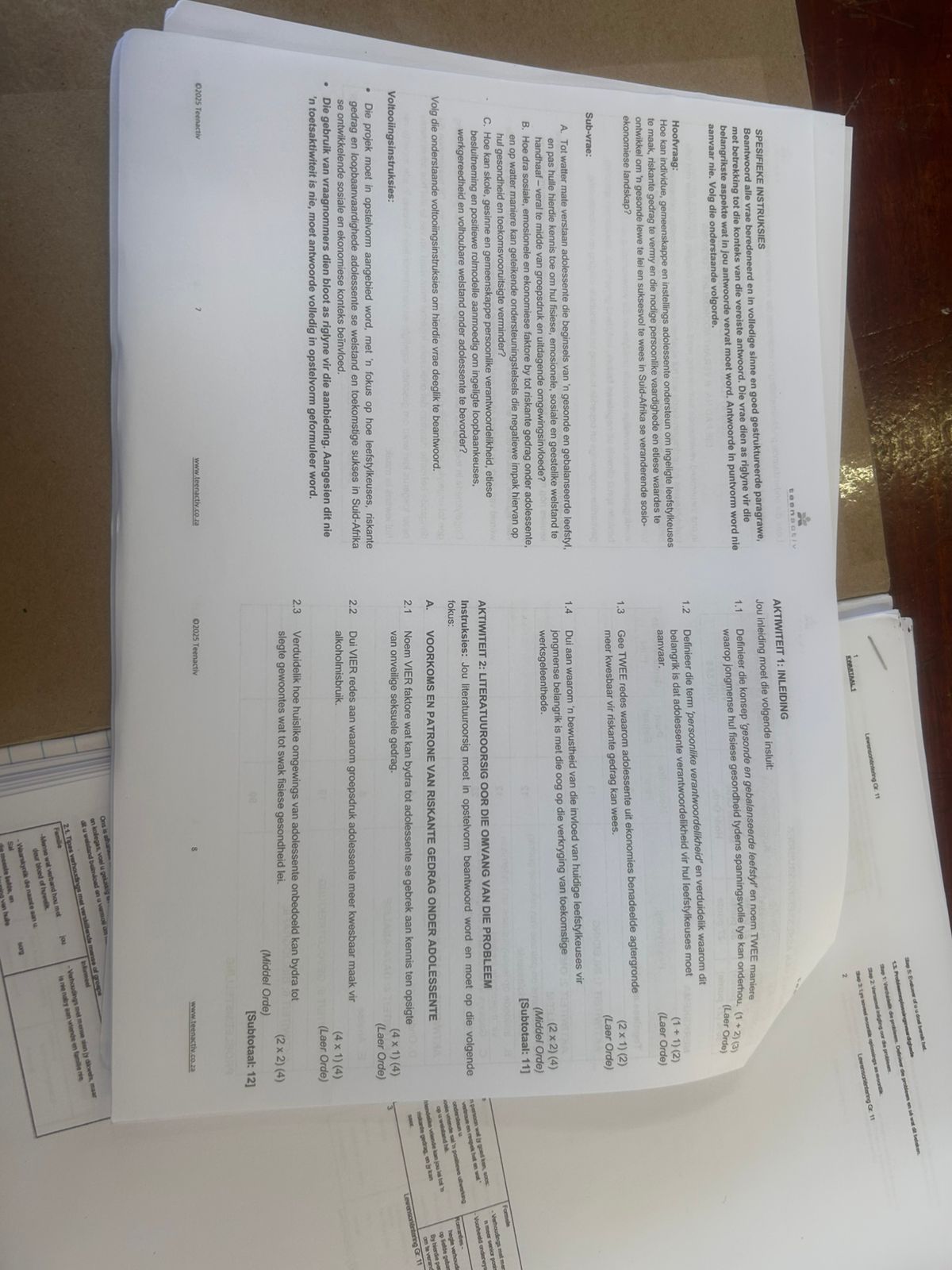 Hoofvraag: Hoe kan individue, gemeenskappe | StudyX