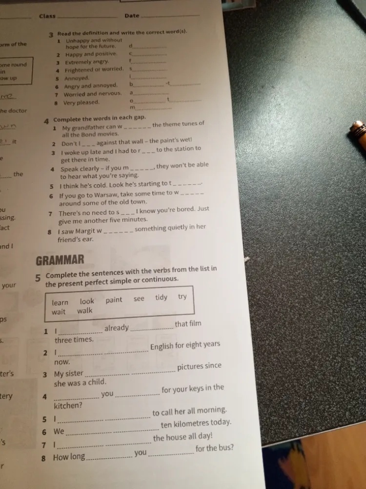 3 Read the definition and write the correct | StudyX