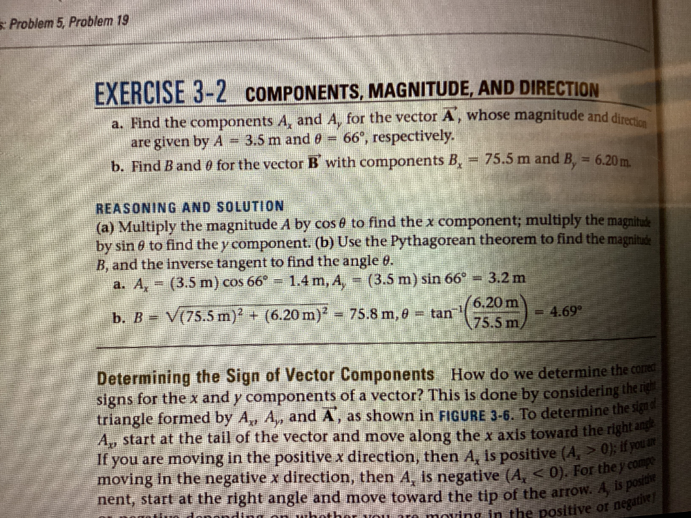 EXERCISE 3-2 COMPONENTS, MAGNITUDE, AND | StudyX