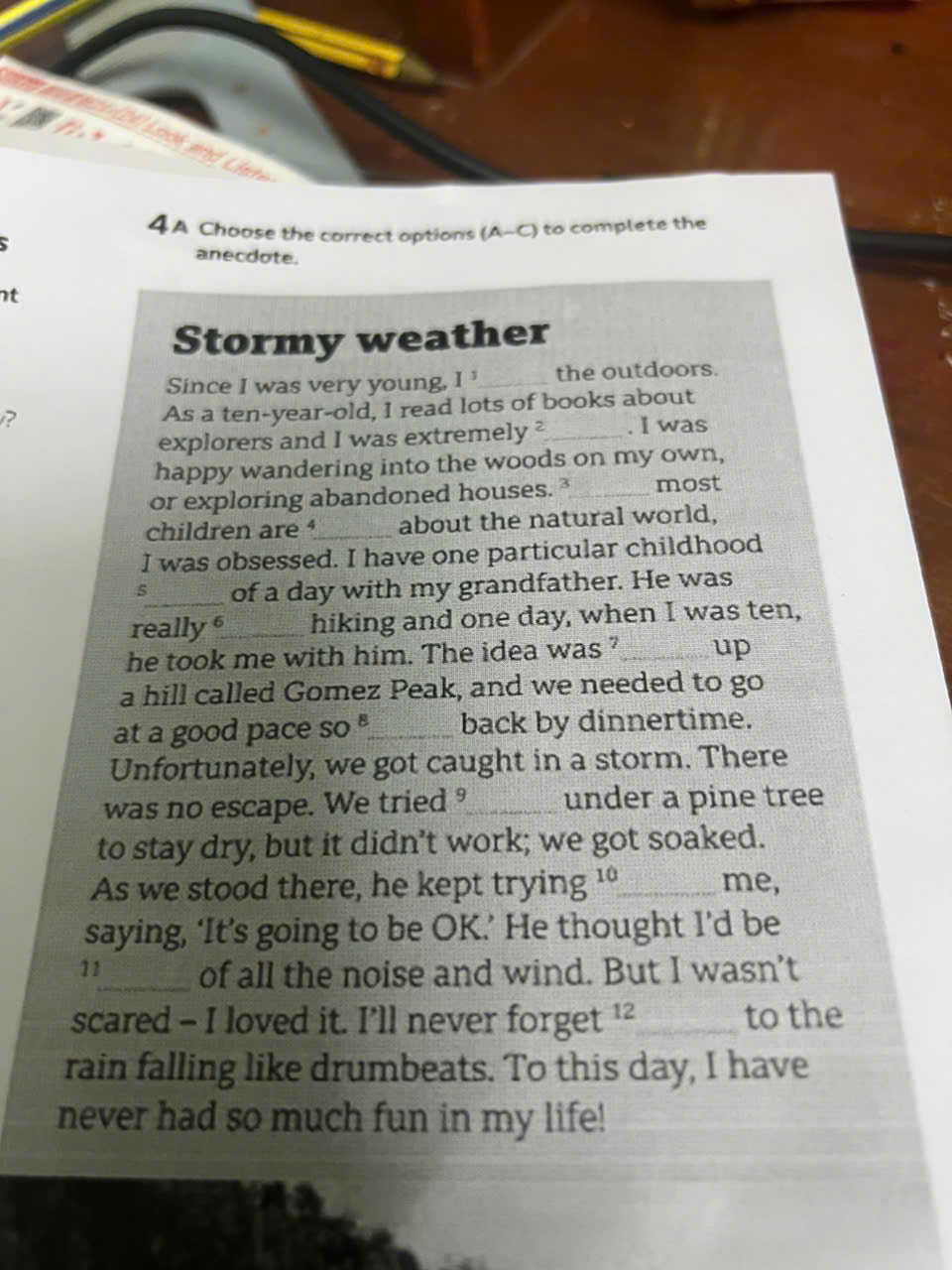 4 A Choose the correct options (A-C) to | StudyX