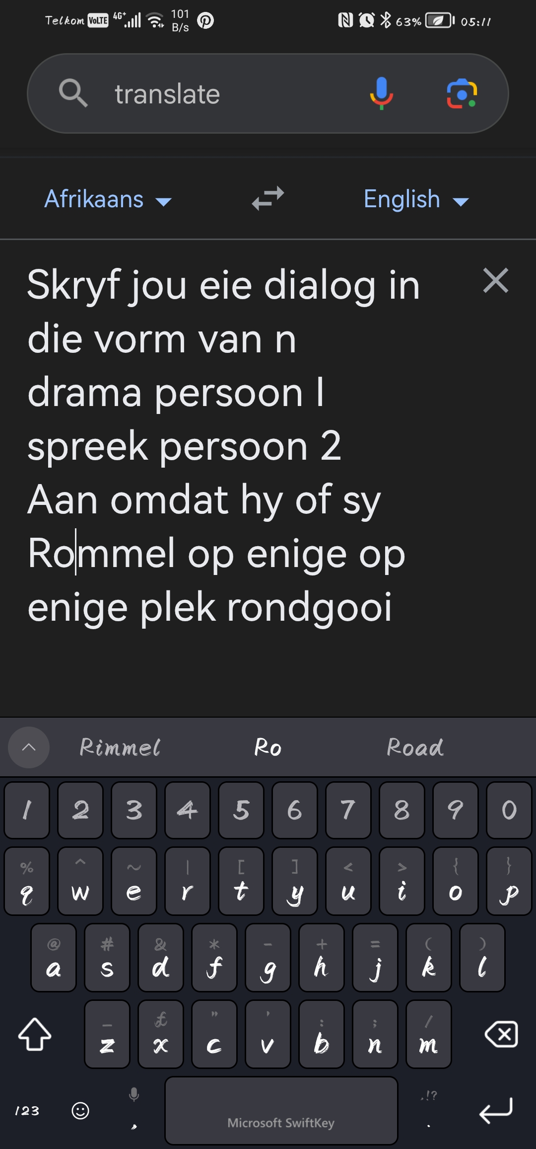 Skryf jou eie dialog in die vorm van n drama | StudyX