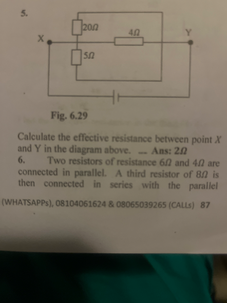 Calculate the effective resistance between | StudyX