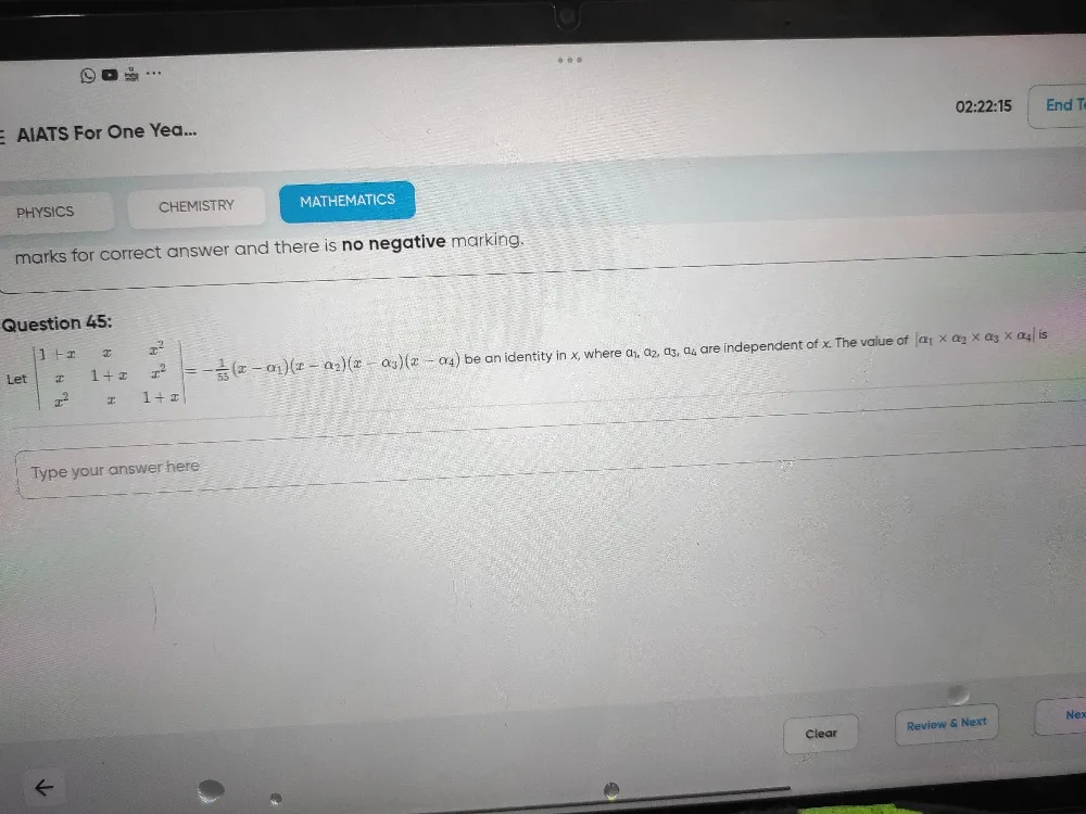 02:22:15 End T AIATS For One Yea... PHYSICS | StudyX