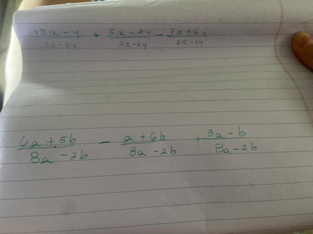 {13x-y}{3x-24} + {5x-34}{3x-24}