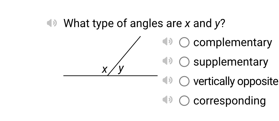 What type of angles are x and y? | StudyX