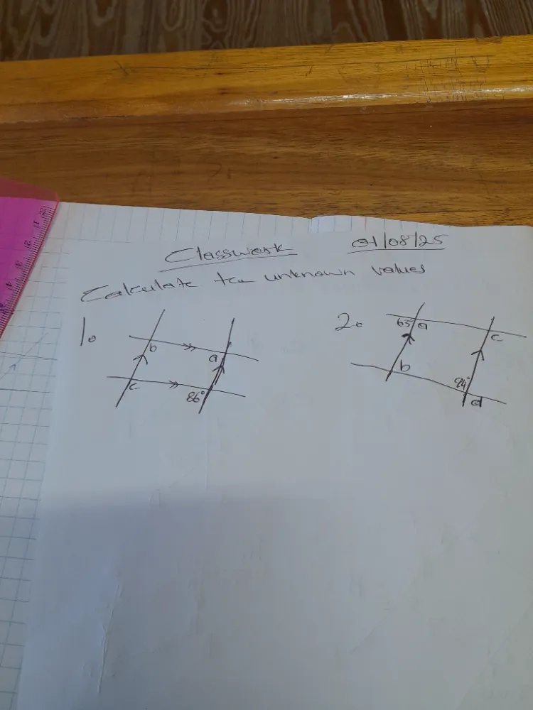 Calculate the unknown values. 1. Diagram | StudyX