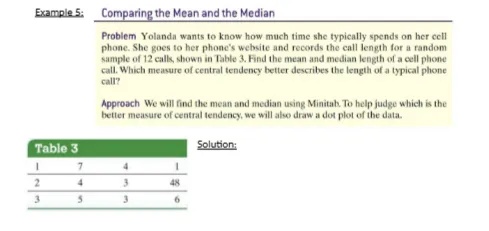 Example 5: Comparing the Mean and the Median | StudyX