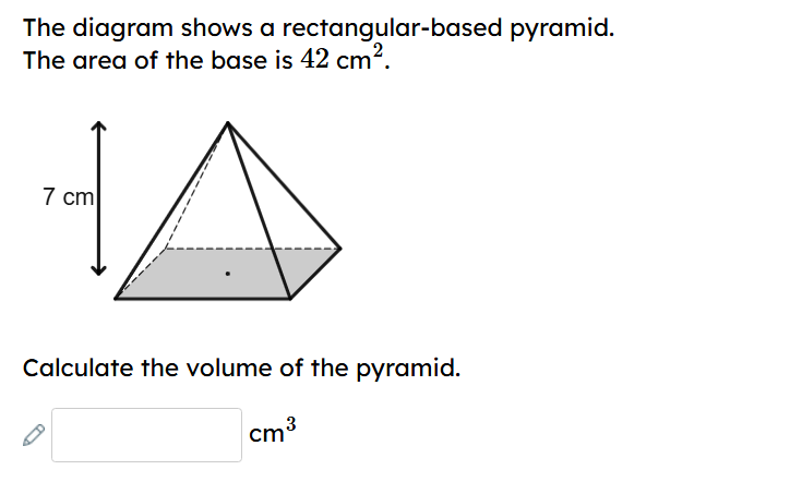 The diagram shows a rectangular-based | StudyX