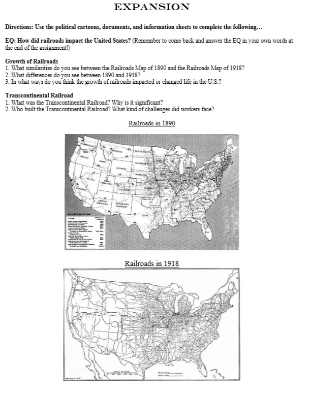 EXPANSION Directions: Use the political | StudyX