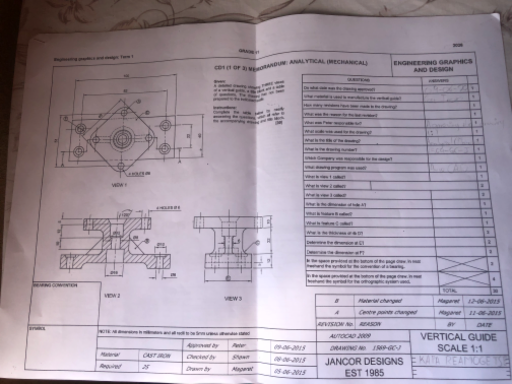 Below is a detailed drawing showing a side | StudyX