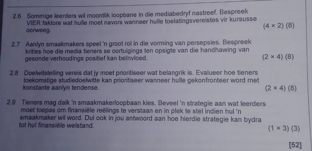Doelwitstelling vereis dat jy moet