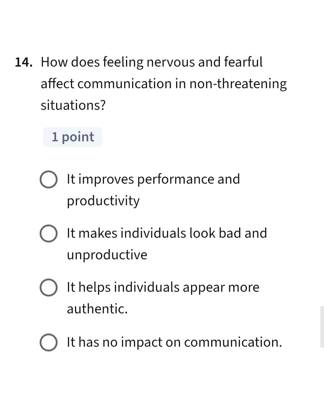 How does feeling nervous and fearful affect