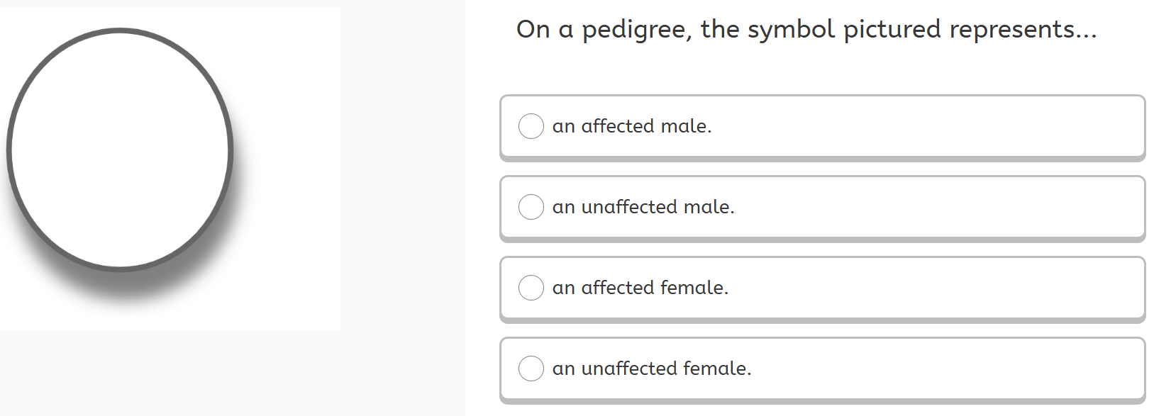 On a pedigree, the symbol pictured | StudyX
