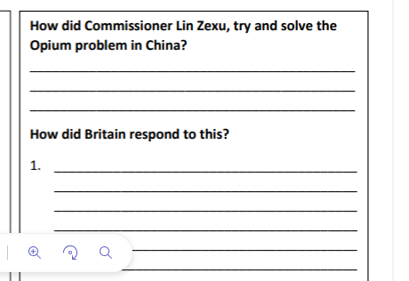 How did Commissioner Lin Zexu, try and solve | StudyX