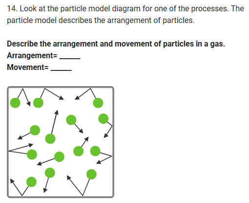 14. Look at the particle model diagram for | StudyX