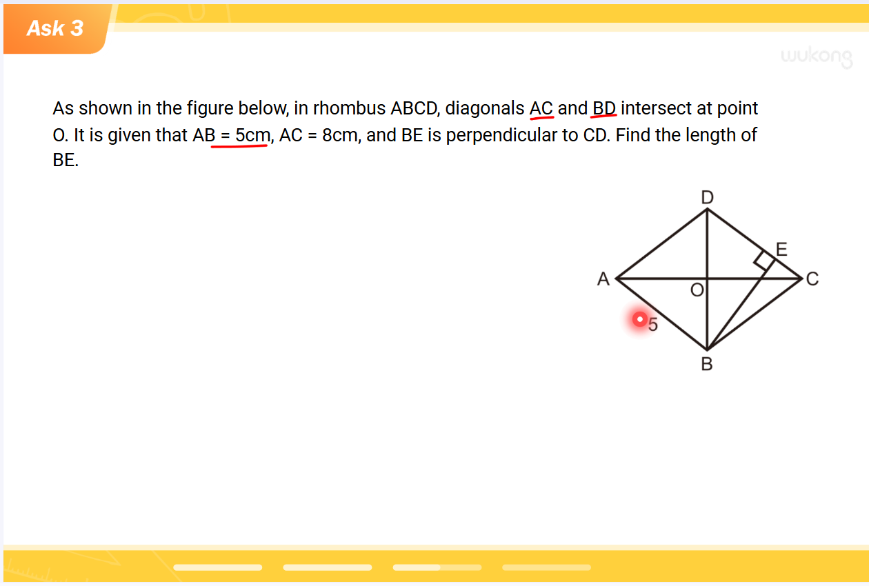 As shown in the figure below, in rhombus | StudyX