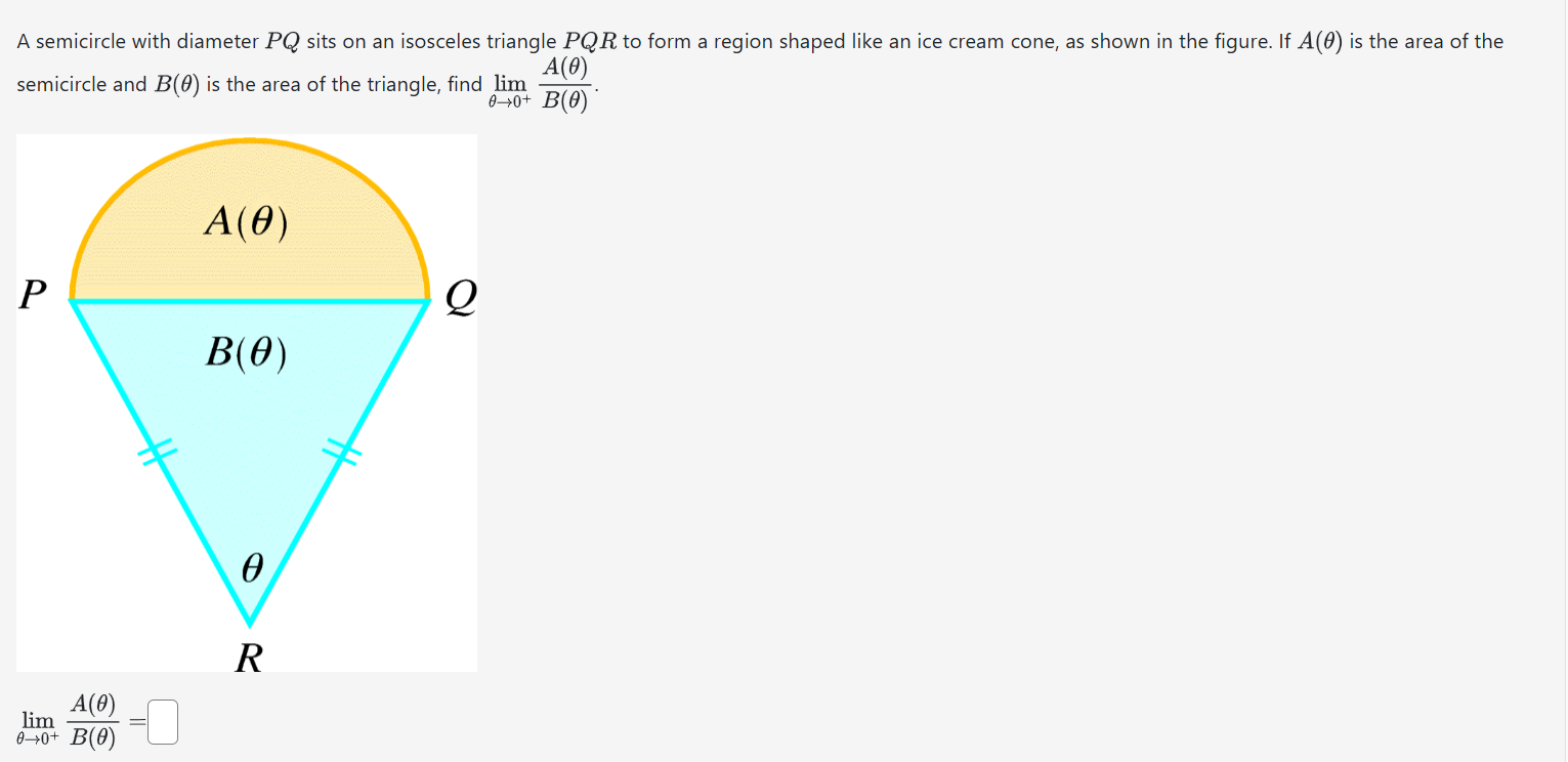 A semicircle with diameter $PQ$ sits on an | StudyX