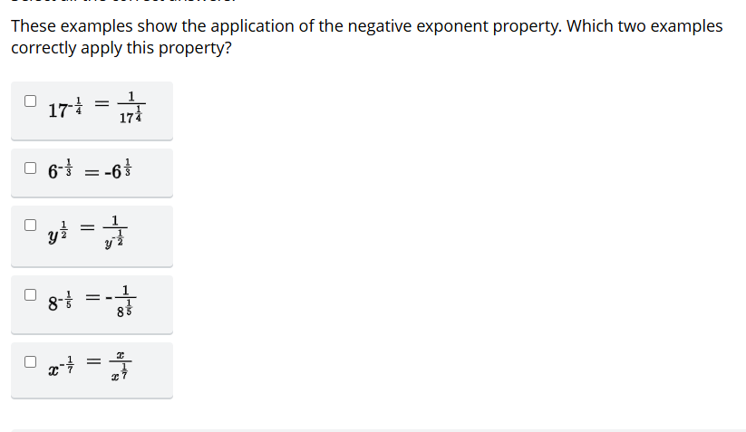 These examples show the application of the | StudyX