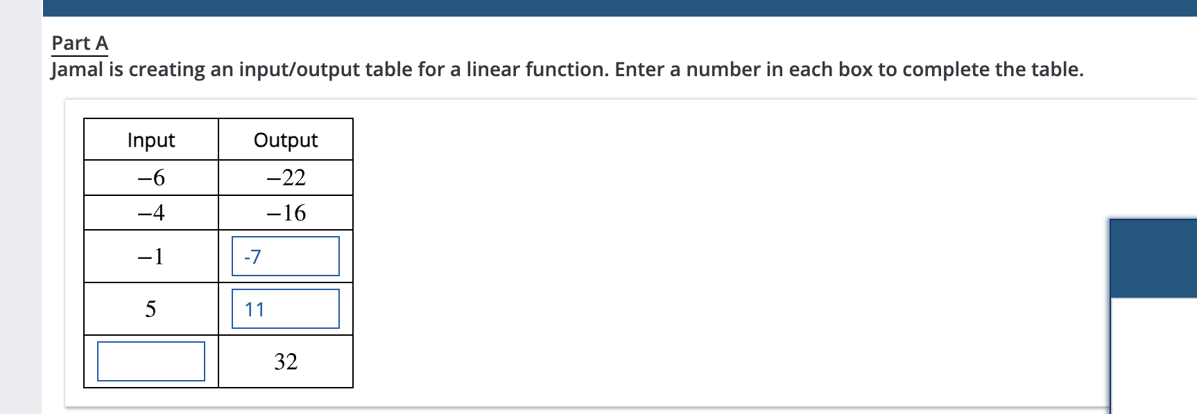 Part A Jamal is creating an input/output | StudyX