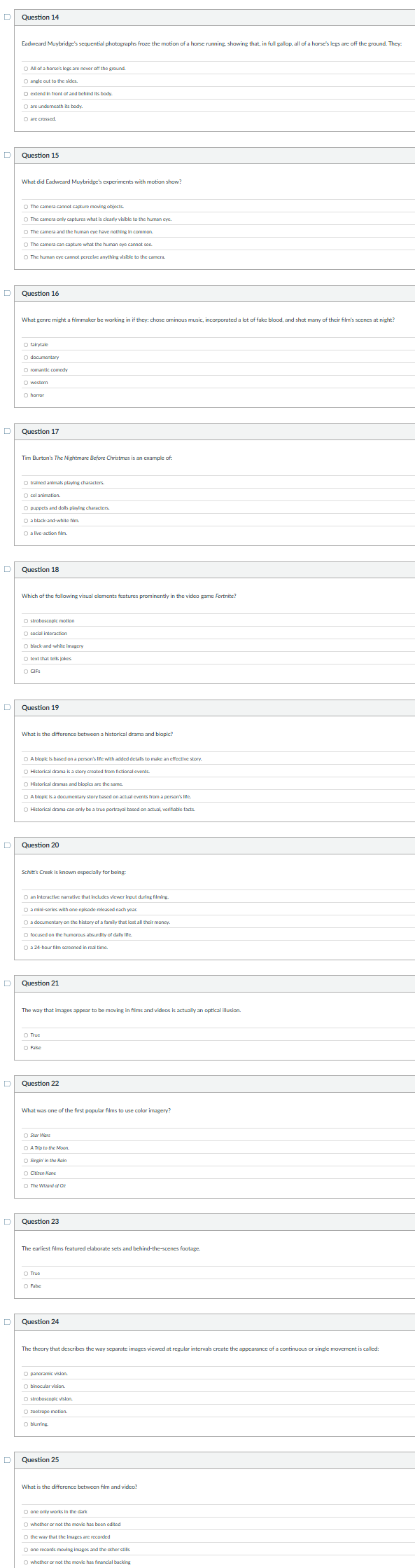 Question 14 Eadweard Muybridge's sequential | StudyX