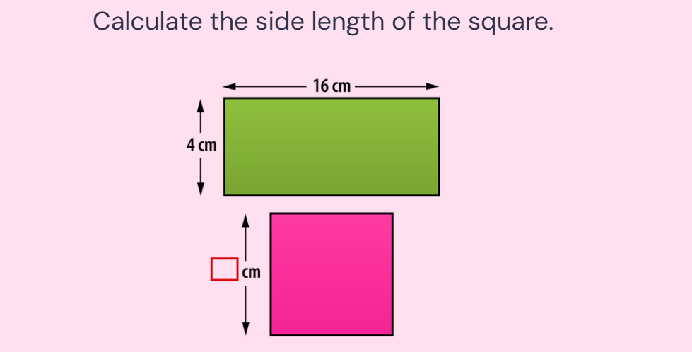 Calculate Square Side Length | StudyX