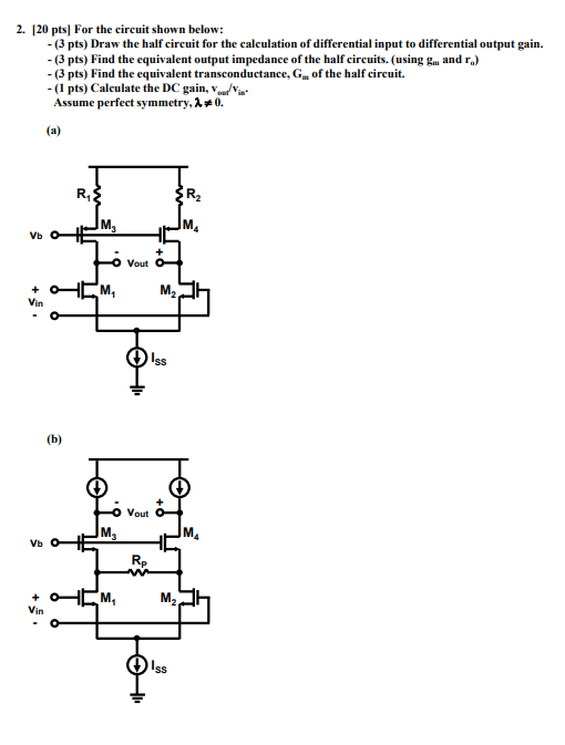 2. [20 pts] For the circuit shown below: - | StudyX