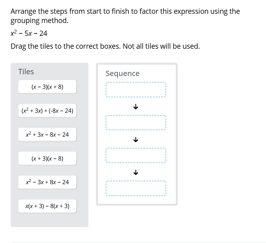 Arrange the steps from start to finish to | StudyX