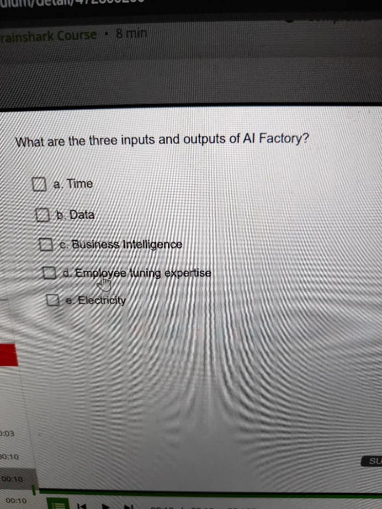 What are the three inputs and outputs of AI | StudyX