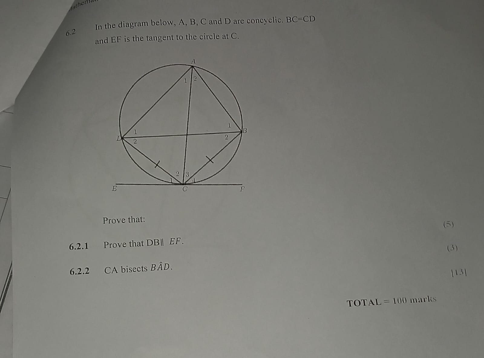 In the diagram below, A, B, C and D are | StudyX