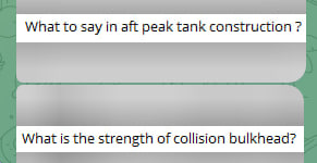 What to say in aft peak tank construction? | StudyX