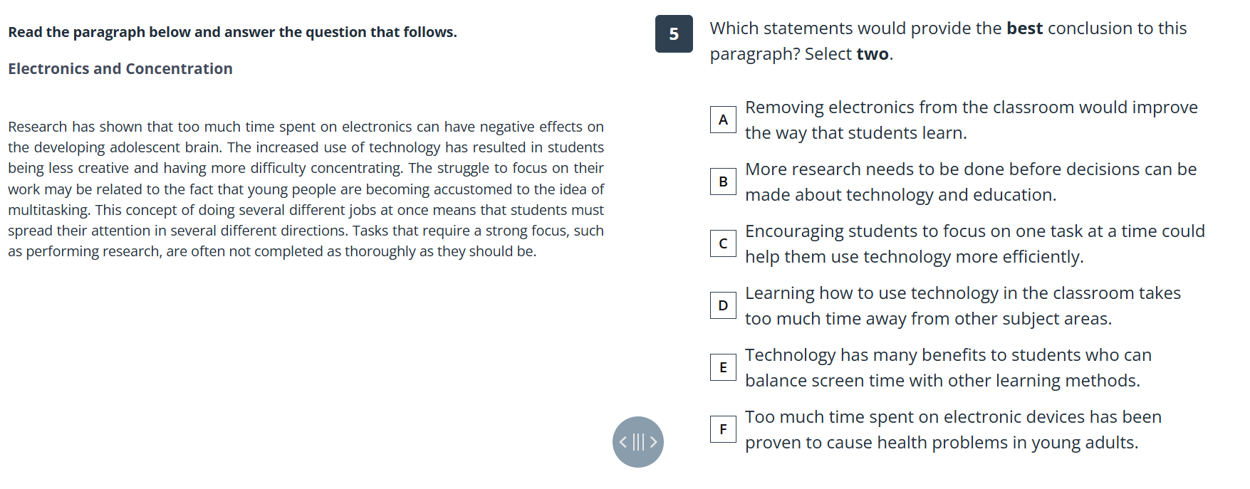 Read the paragraph below and answer the | StudyX