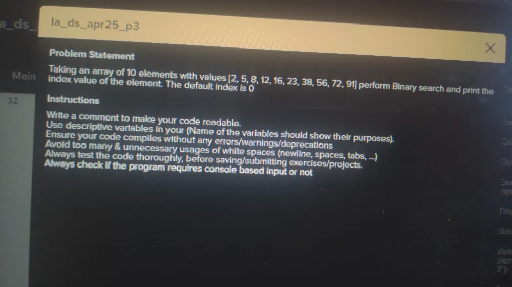 Taking an array of 10 elements with values | StudyX