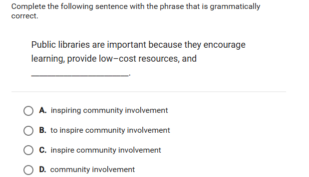 Complete the following sentence with the | StudyX