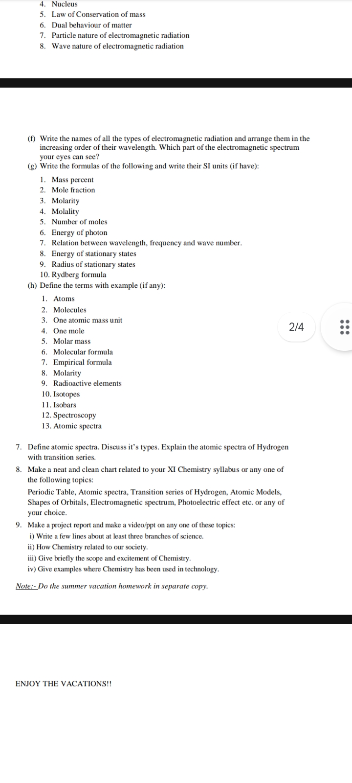 (f) Write the names of all the types of | StudyX
