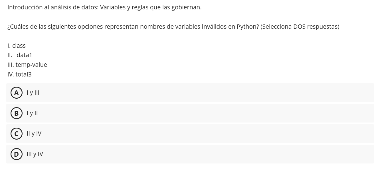 ¿Cuáles de las siguientes opciones | StudyX