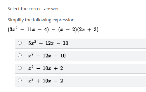 Select the correct answer. Simplify the | StudyX