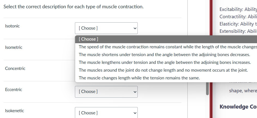 Select the correct description for each type | StudyX