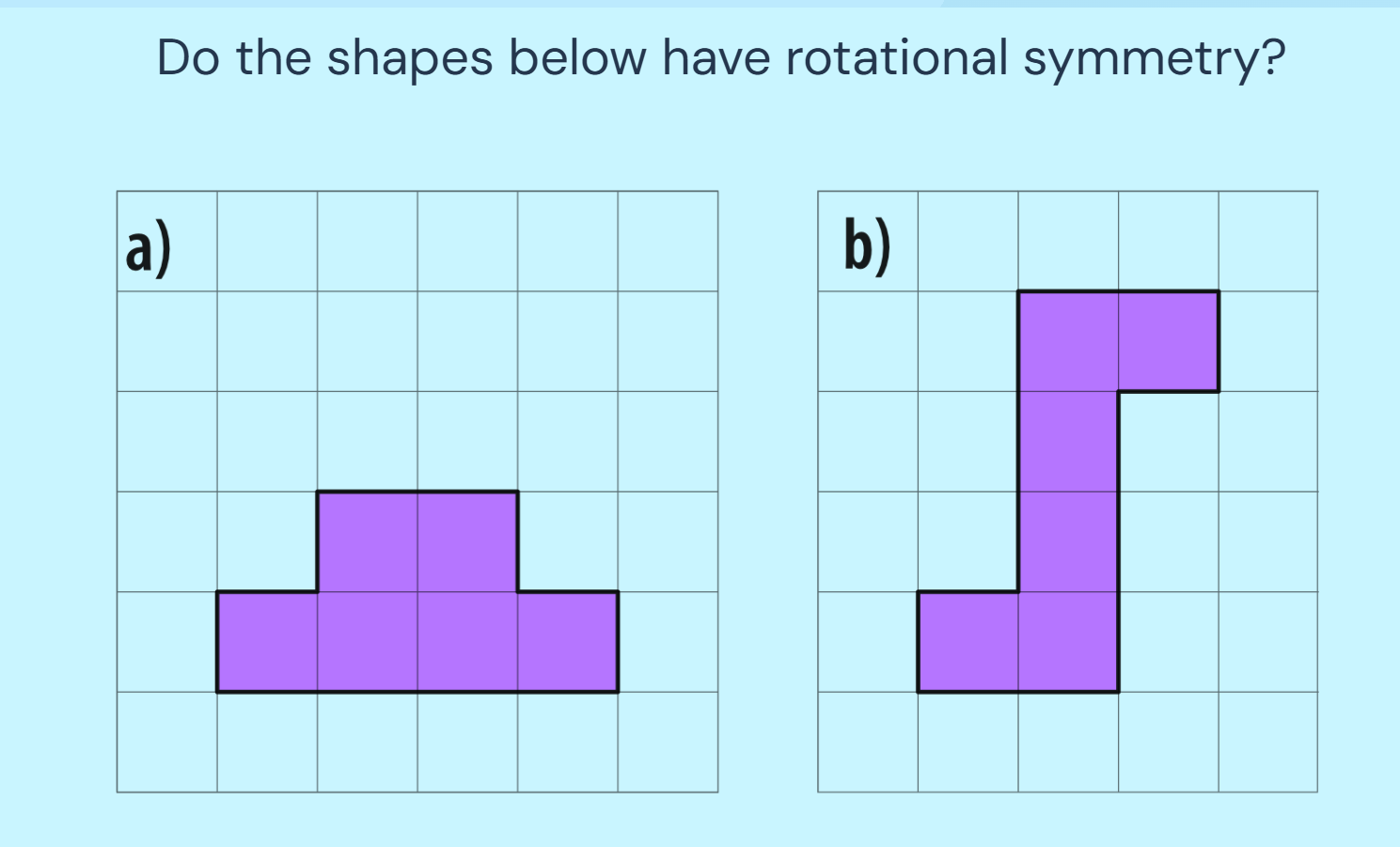 Do the shapes below have rotational