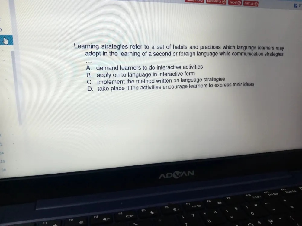Learning strategies refer to a set of habits | StudyX