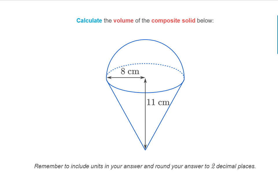 Calculate the volume of the composite solid | StudyX