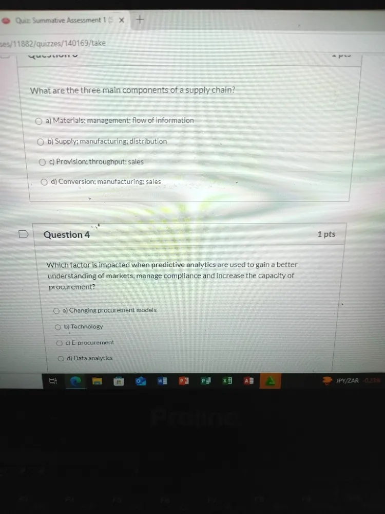 What are the three main components of a | StudyX
