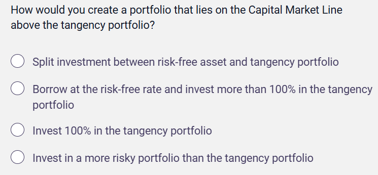How would you create a portfolio that lies | StudyX