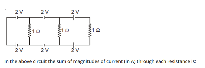 In the above circuit the sum of magnitudes | StudyX