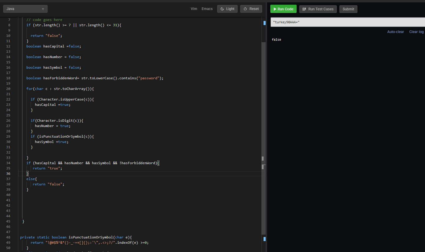 The provided Java code checks if a given | StudyX