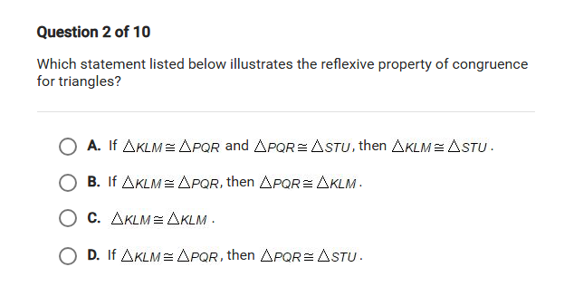 Question 2 of 10 Which statement listed | StudyX
