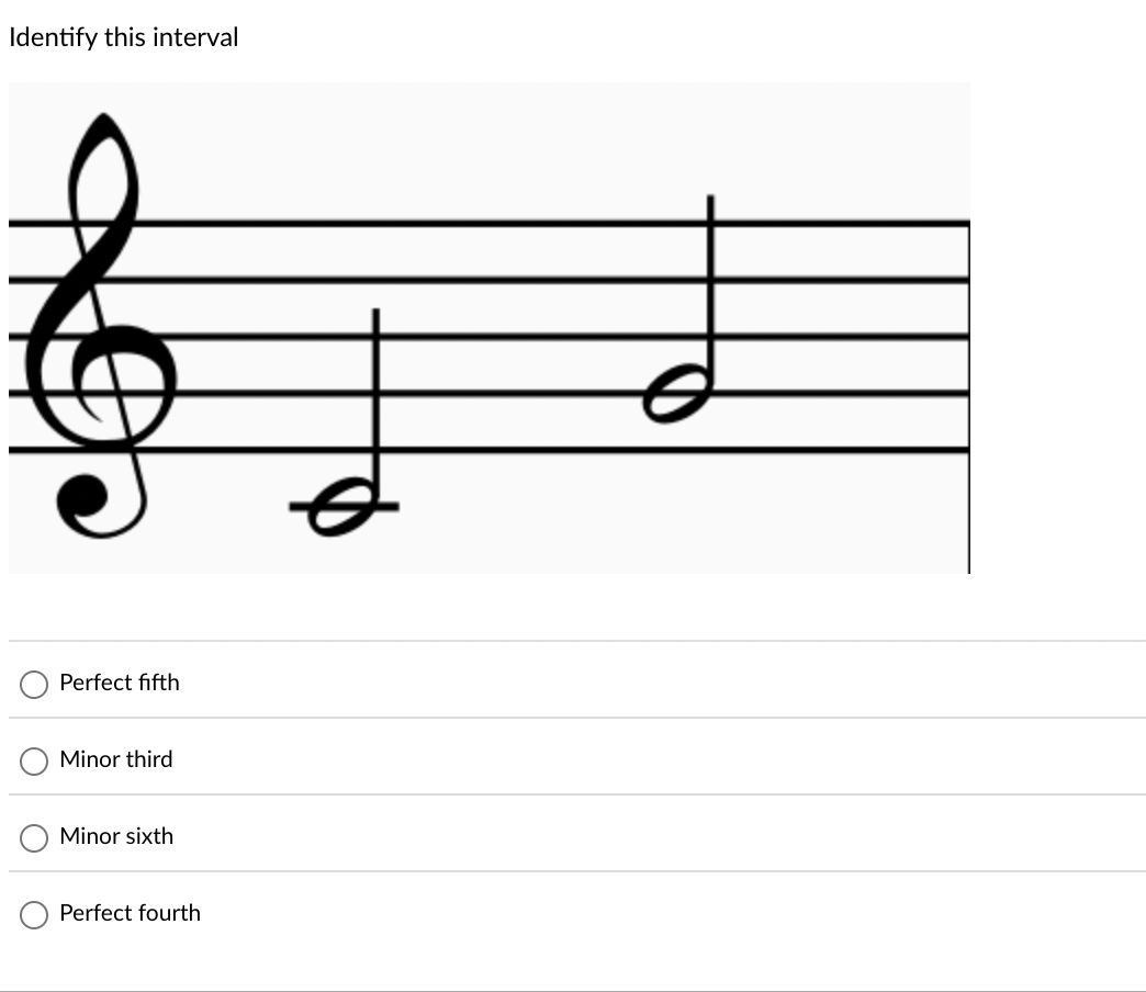 Identify this interval * Perfect fifth * | StudyX