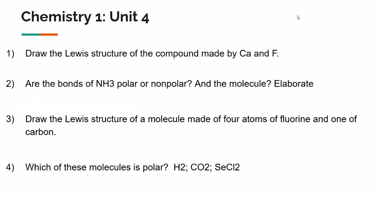 1) Draw the Lewis structure of the compound | StudyX
