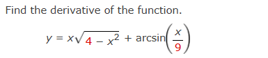 Find the derivative of the function. $y = x | StudyX