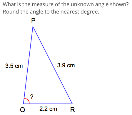What is the measure of the unknown angle | StudyX