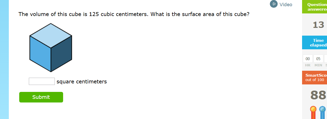 The volume of this cube is 125 cubic | StudyX